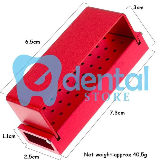 Jual E Dental Tempat Bur Stainless Steel Autoclavable Gigi Warna Random ...