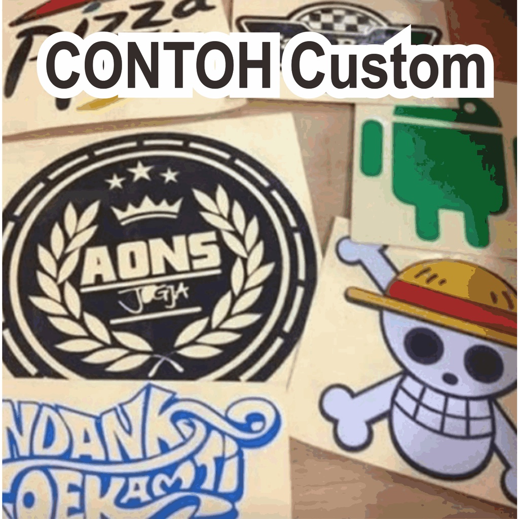 Jual CUTTING STICKER GAMBAR ORACAL CUSTOM DESIGN SUKA-SUKA 1-3 WARNA ...