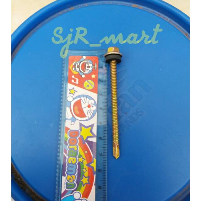 Jual Baut Roofing 7 Cm 8 mm / Baut Skrup Spandek Baut Asbes / Sekrup ...