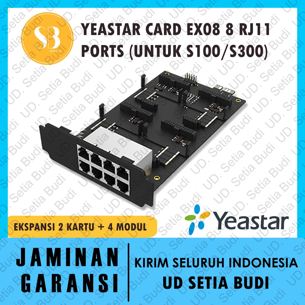 Jual Yeastar Card EX08 (8 RJ11 Ports untuk S100 dan S300) | Shopee Indonesia