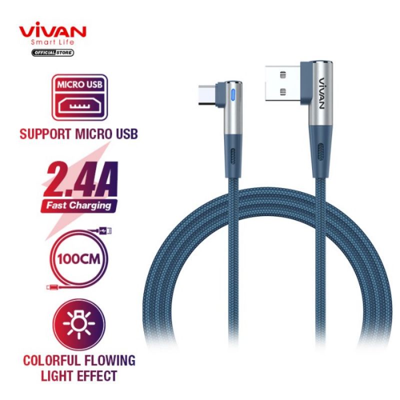 Jual Vivan BWM100S Kabel Data Micro USB Fast Charging 2.4A MicroUSB ...
