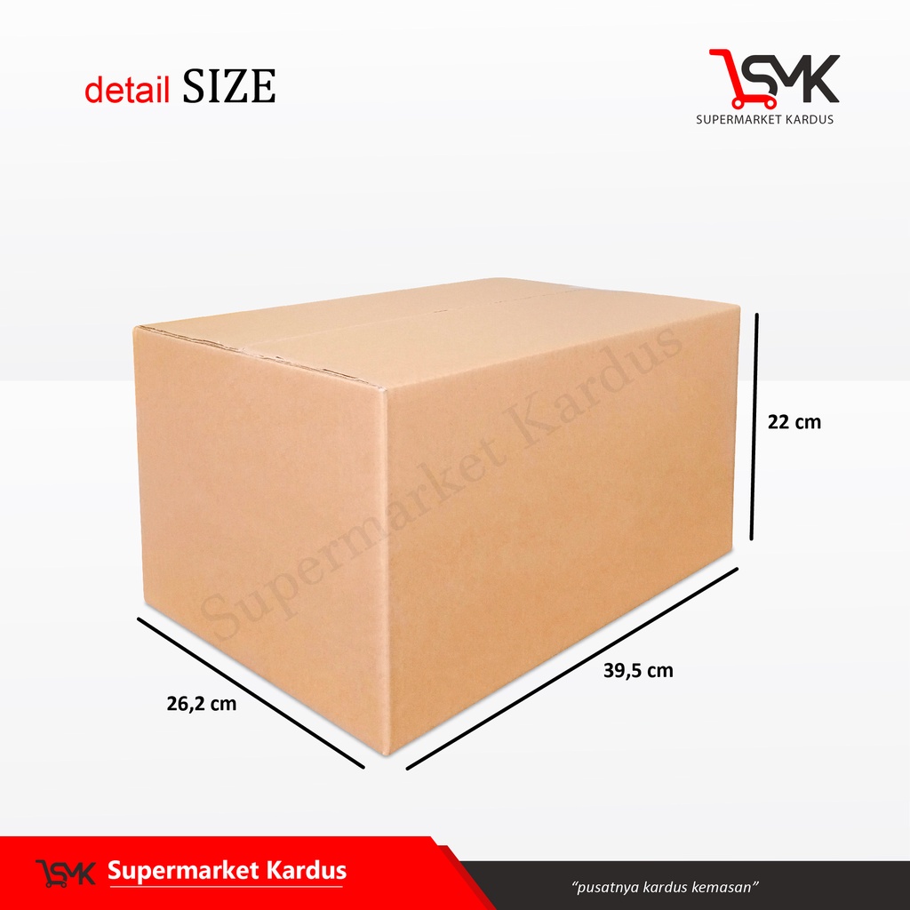 Jual Box 39.5X26.2X22 cm (amdk 24X600 ml) Karton/kardus/paking/Kemasan ...