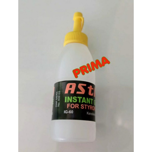 Jual LEM GABUS / LEM STEROFOAM ASTRO 60CC (TUTUP KUNING LANCIP ...