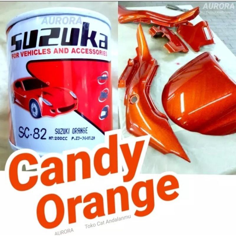 Jual Cat Suzuka SC-82 Suzuki Orange 200gr Candy Tone Orange Candytone ...