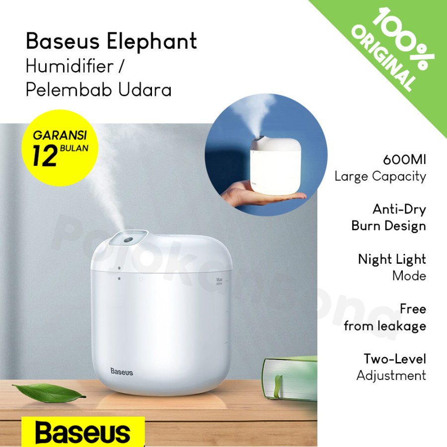 Jual Baseus Elephant Humidifier Pelembab Udara Ruangan 600ml | Shopee ...