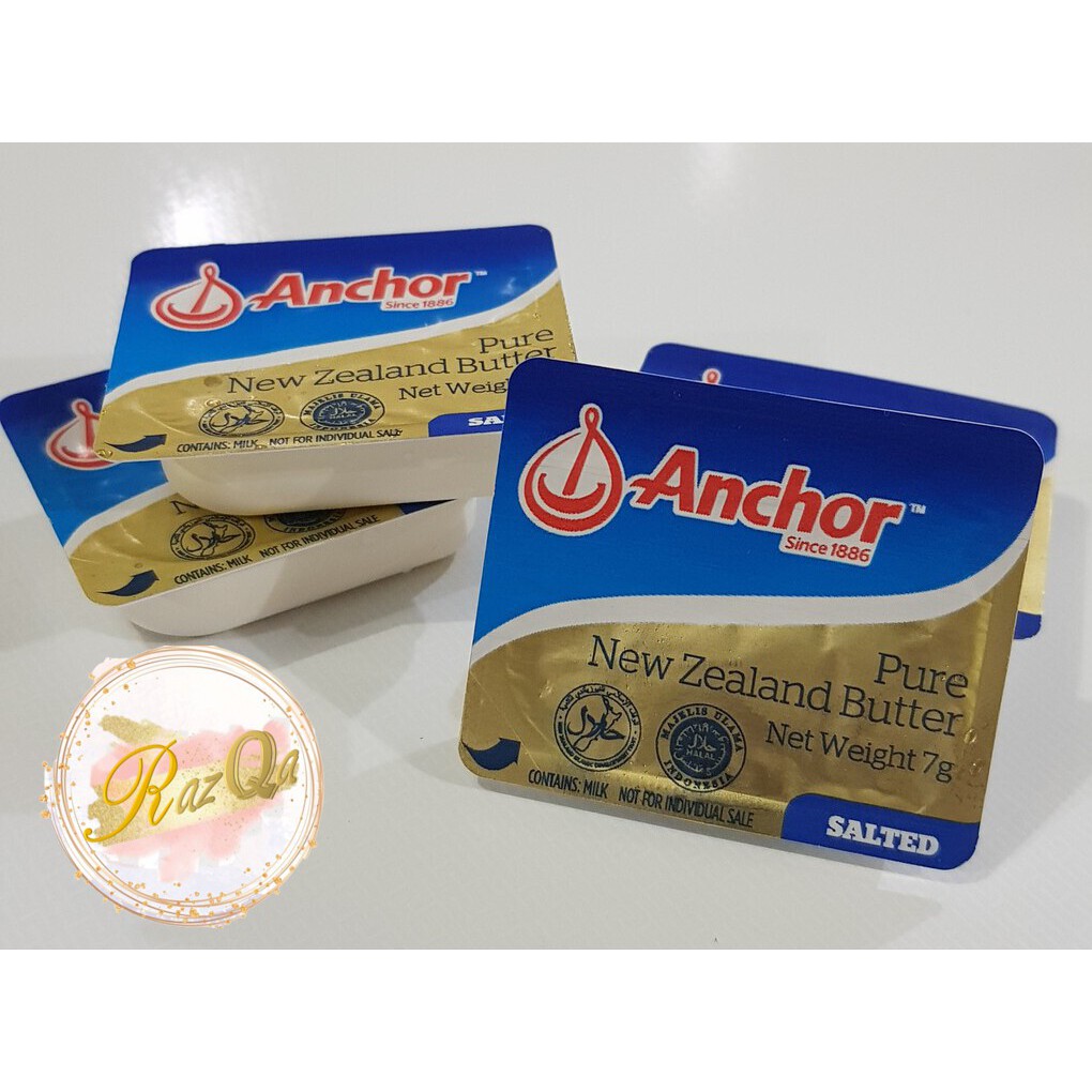 Jual ANCHOR SALTED BUTTER MPASI 7 GRAM x 10 pcs (FREE FOOD CONTAINER ...