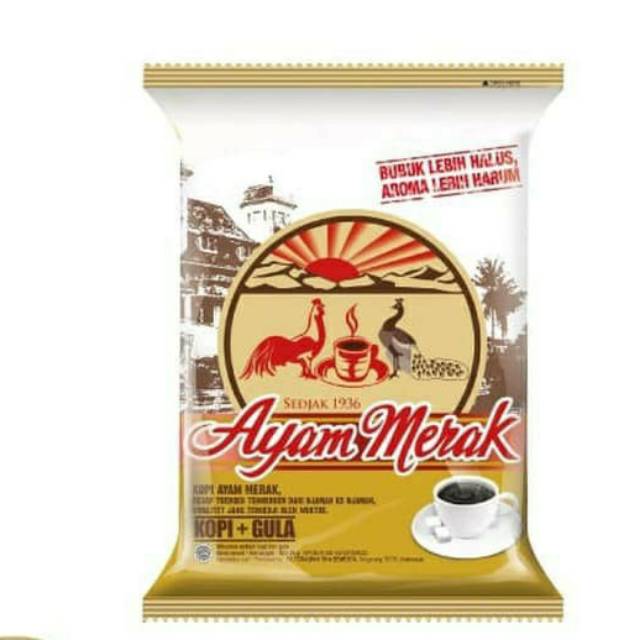 Jual Kopi ayam merak 10 sachet x 25gr | Shopee Indonesia