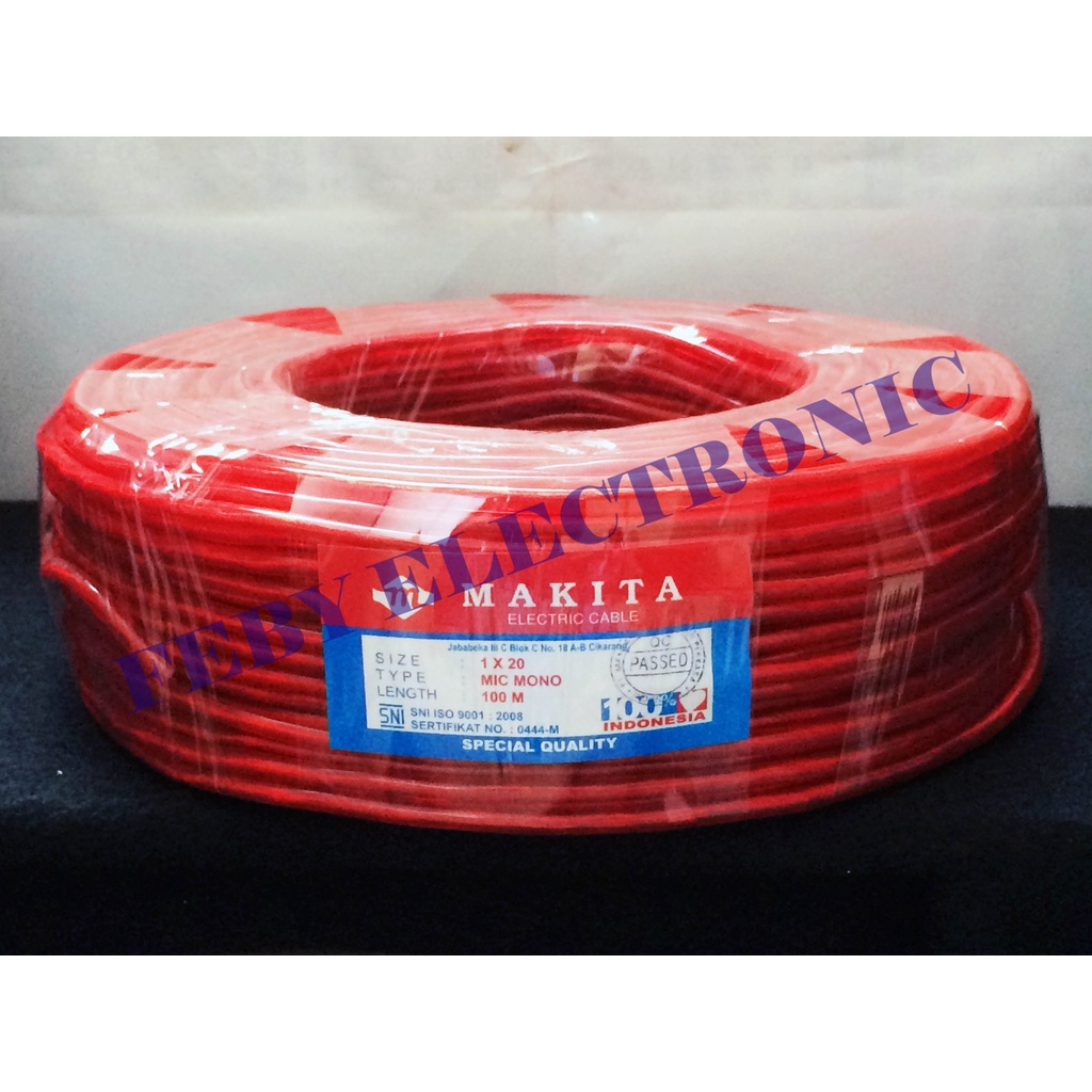 Jual kabel mic makita mono 100 meter | Shopee Indonesia