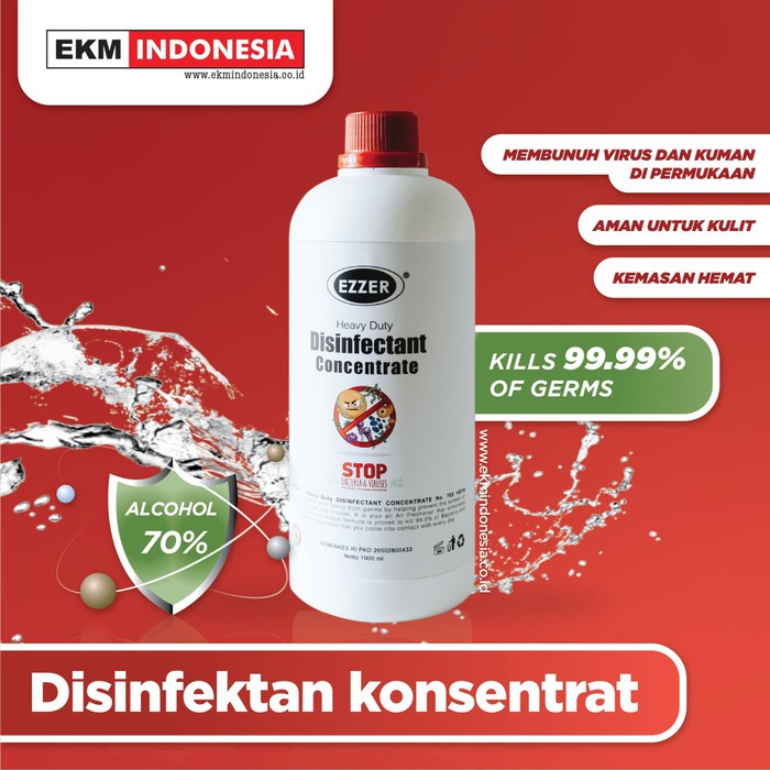Jual Ezzer Heavy Duty Disinfectant Concentrate 1000 ml | Shopee Indonesia