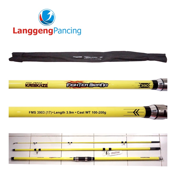 Jual Joran Pasiran / Joran surf Sambung 3 Kamikaze Fighter Mizano Free ...