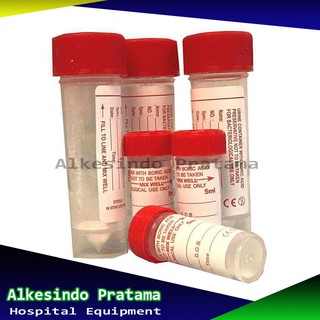 Jual Pot Feses Transparant Bersendok Sterile 30cc | Pot Feces Isi 25pcs ...