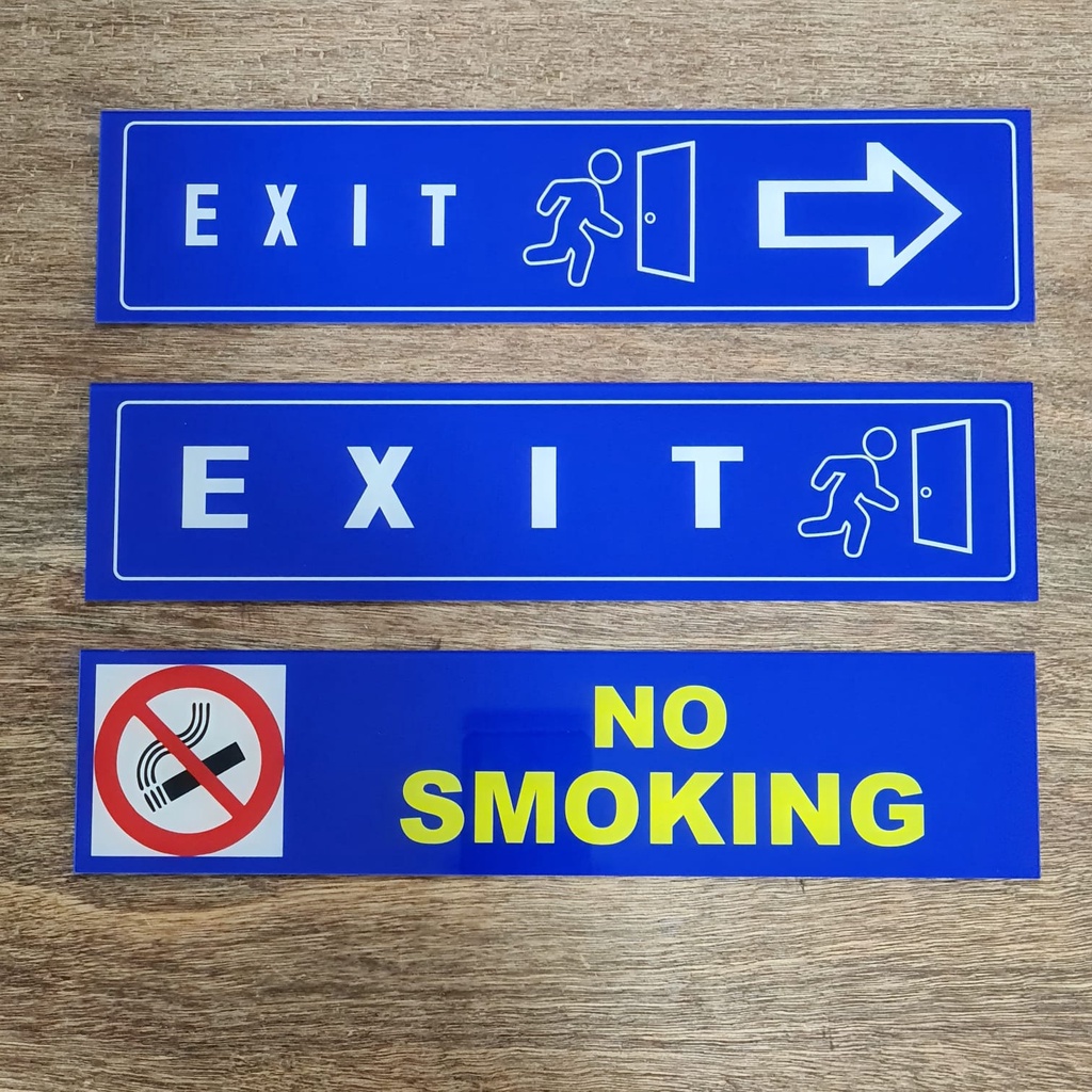 Jual AKRILIK PLANG PAPAN RAMBU / ACRYLIC PLANG PAPAN RAMBU 7x30CM ...