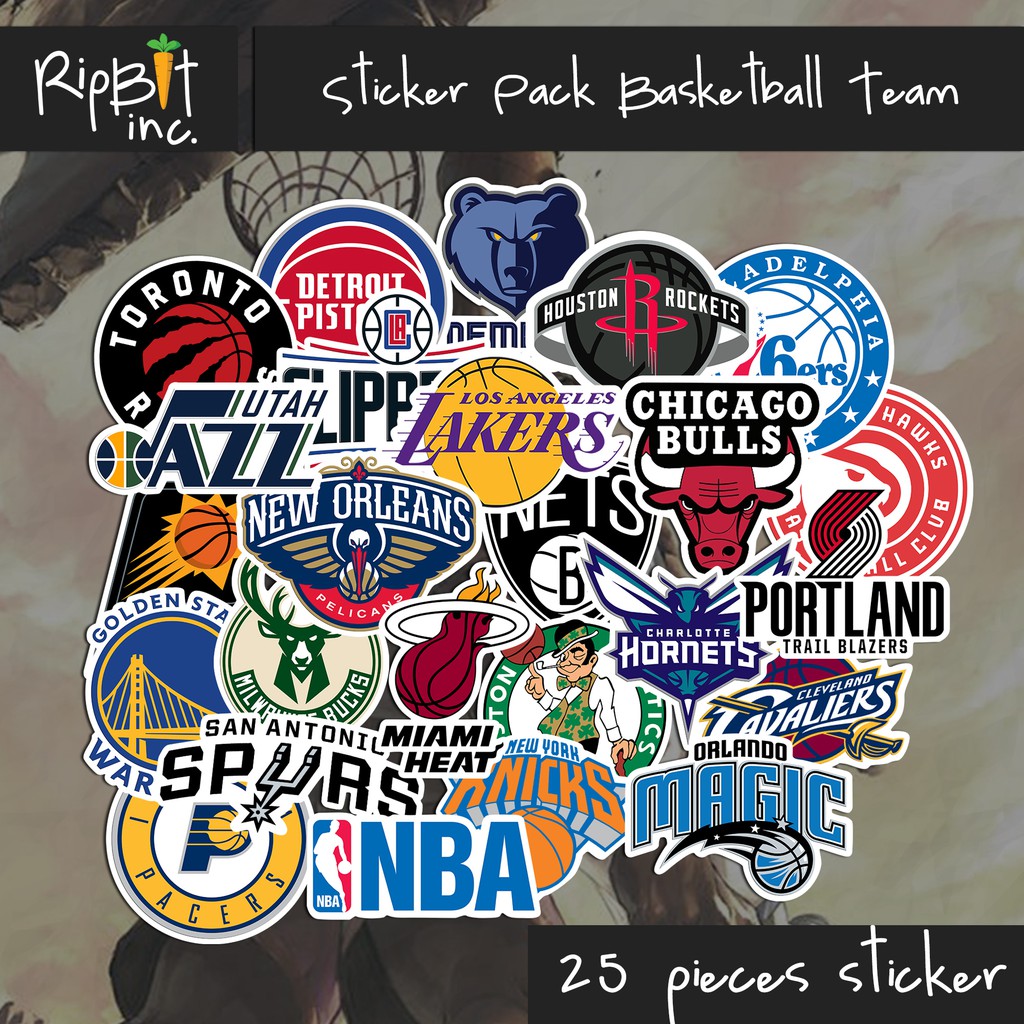 Jual Sticker Pack Logo Basketball Team | Shopee Indonesia