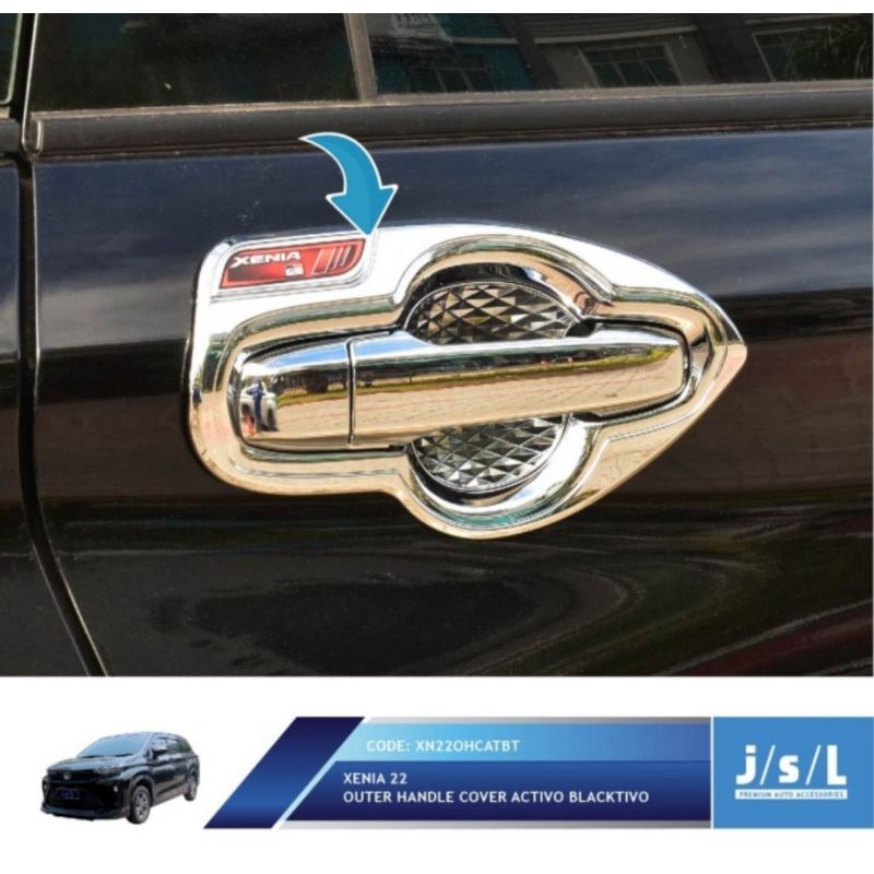 Jual OUTER MANGKOK PINTU ALL NEW XENIA 2022 ACTIVO CROM JSL | Shopee Indonesia