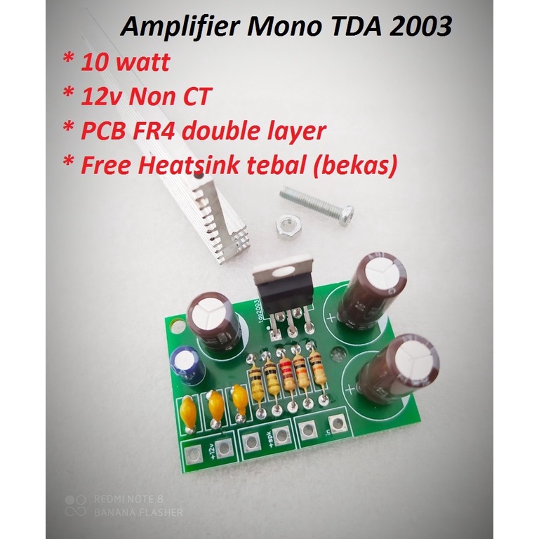 Jual Amplifier Mono TDA2003 - 12v 10watt 43.5x29.5mm | Shopee Indonesia