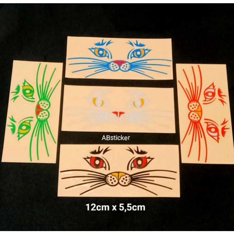 Jual STICKER KUMIS KUCING STICKER MATA KUCING STICKER MOTOR | Shopee ...