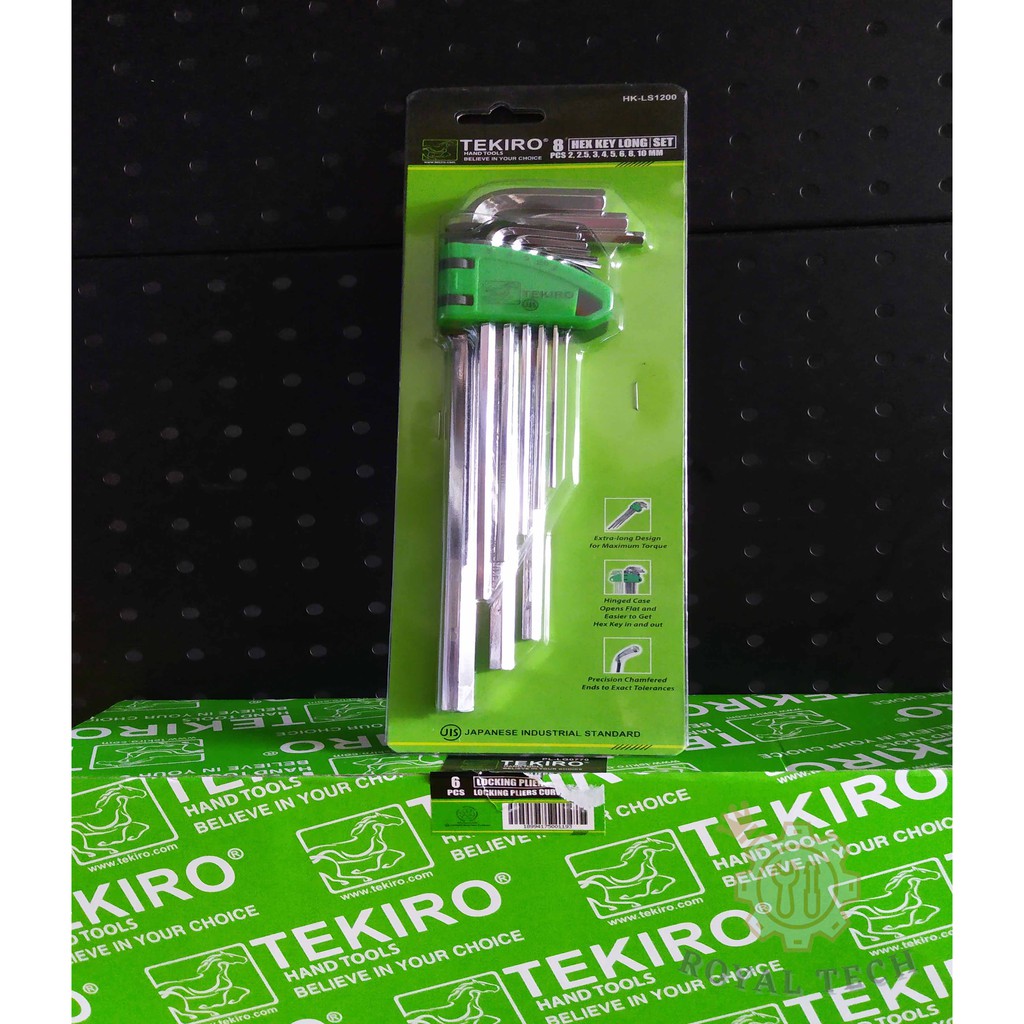 Jual TEKIRO KUNCI L SET PANJANG / HEX KEY LONG 8 PCS (2-10MM) | Shopee ...