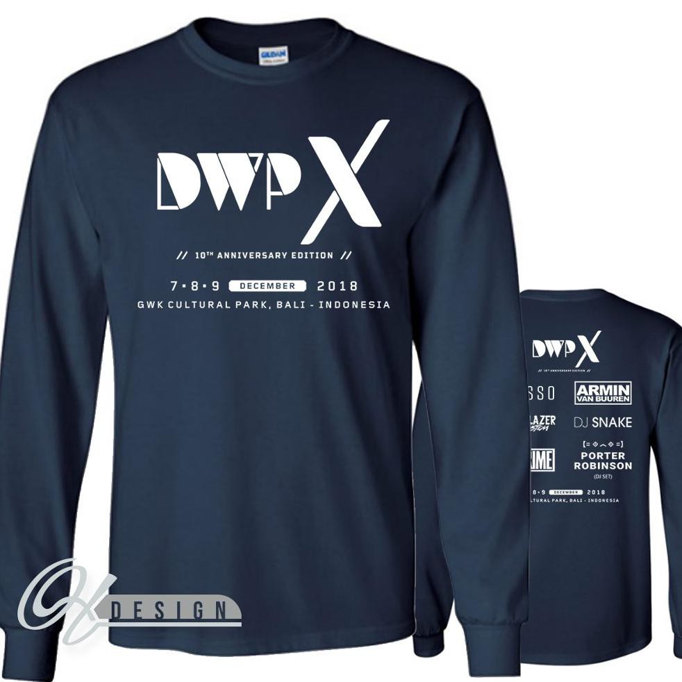 Jual OTD Kaos DWPX DWP 2018 X - 10th Anniversary Edition of Djakarta Warehouse Project Biru Navy ...