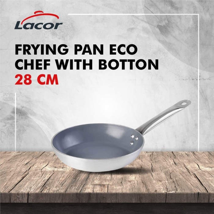 Jual Lacor - Frying Pan Eco Chef With Botton D28 Cm | Shopee Indonesia