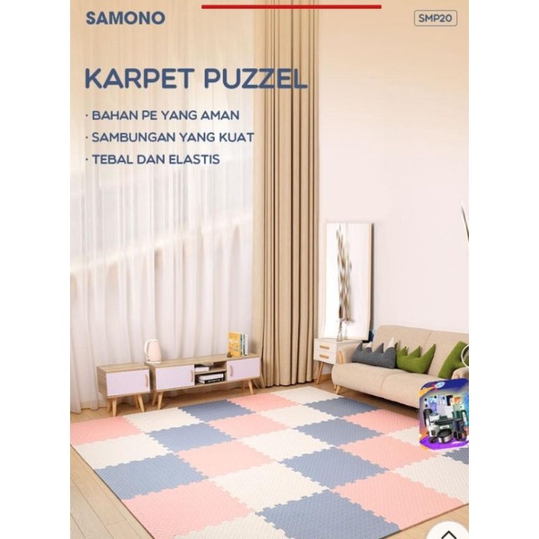 Jual Karpet Evamat Puzzle Bonbox Motif Mix Original | Shopee Indonesia