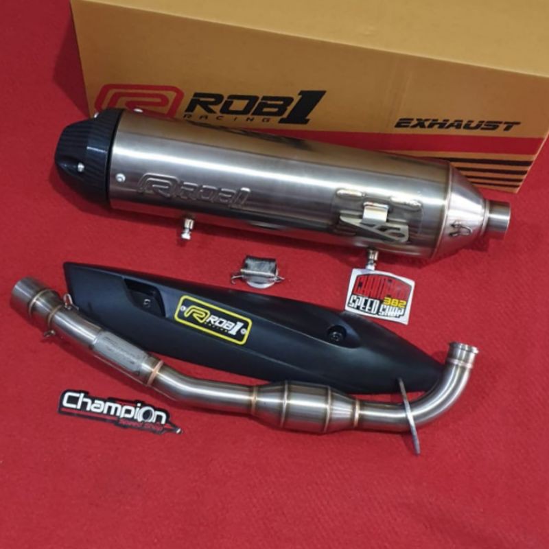 Jual Knalpot Standar Racing Stainless Cup Cap V ROB1 Racing All New ...