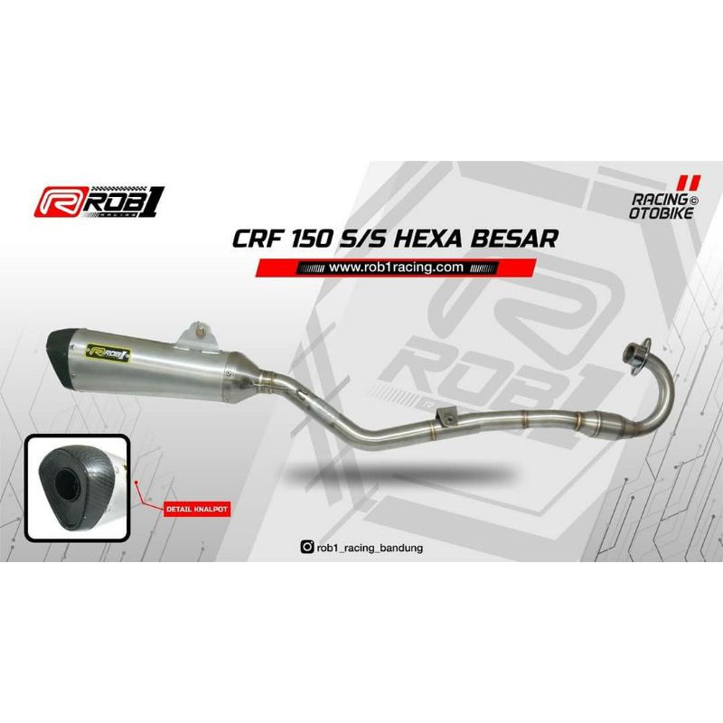 Jual Knalpot Rob1 Rcb1 Original Honda CRF150 Supermoto ss hexa besar ...