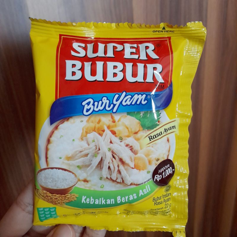 Jual Super Bubur Buryam 1 Renteng Isi 10pcs @22g Makanan Instant Rasa ...