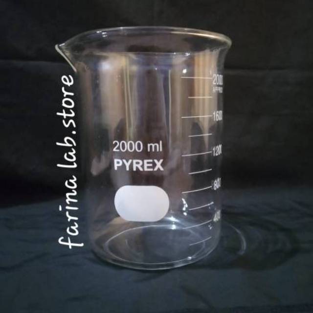 Jual Beaker Glass 2000ml/2L Pyrex | Shopee Indonesia