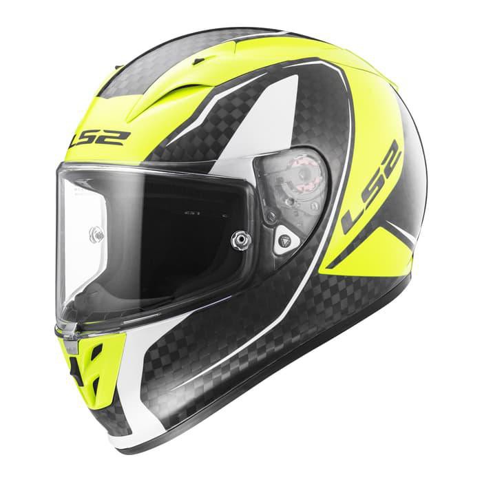 Jual HELM LS2 FF323 ARROW C EVO FURY CARBON HI-VIS YELLOW | Shopee ...