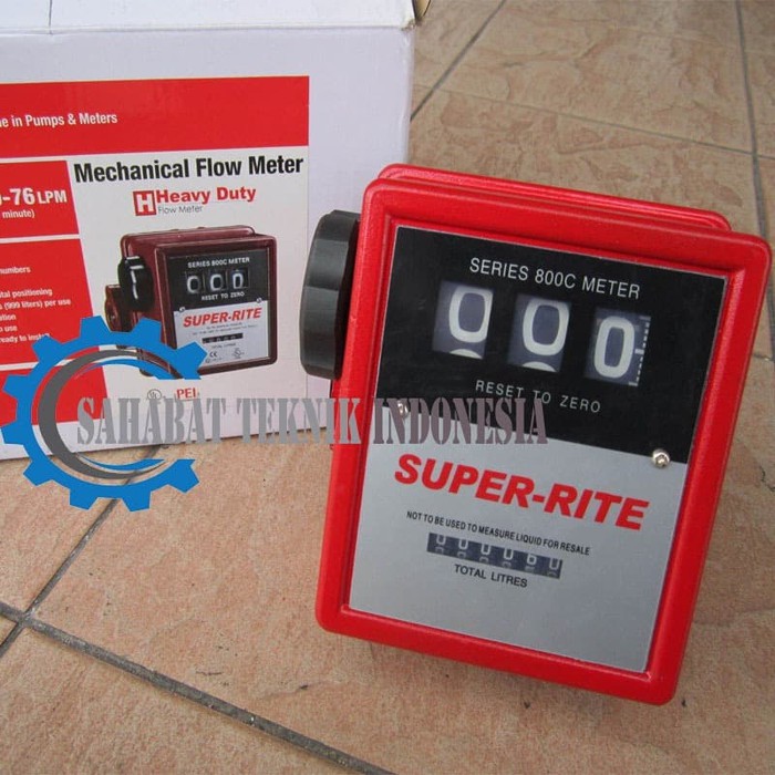Jual Jual Flow Meter Super-rite 1 inch Series 800C Meter 3 Digit ...