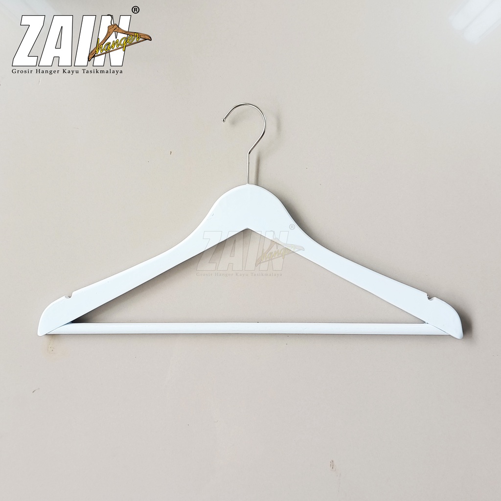 Jual ( SEMUA JENIS ) HANGER KAYU - UKURAN DEWASA & ANAK - WARNA NATURAL ...