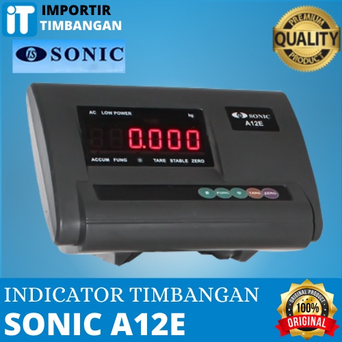 Jual INDICATOR TIMBANGAN DIGITAL A12E / INDICATOR SONIC A12E New Original Garansi | Shopee Indonesia