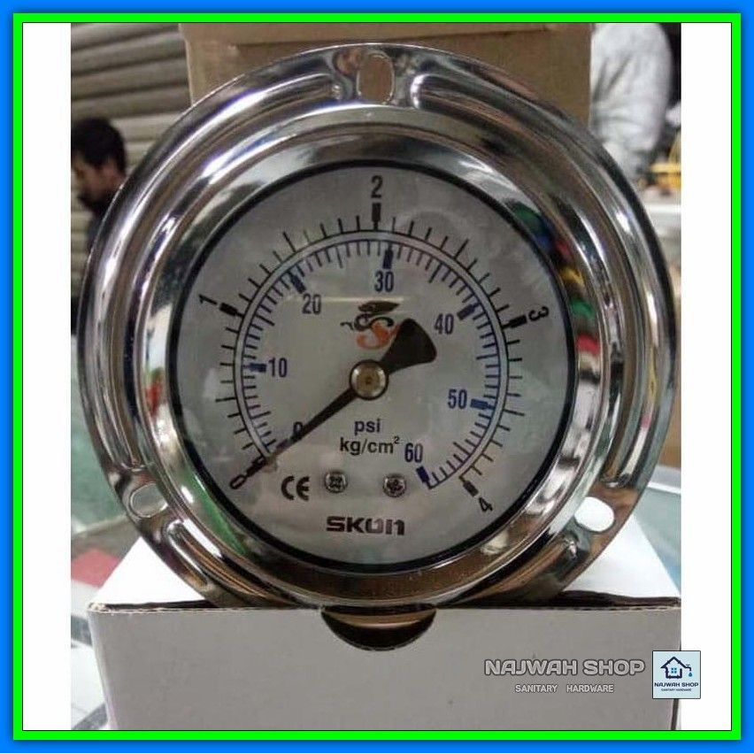 Jual Pressure Gauge SKON 2 1/2 " Liquid Manometer Payung kg/cm2 - Psi ...