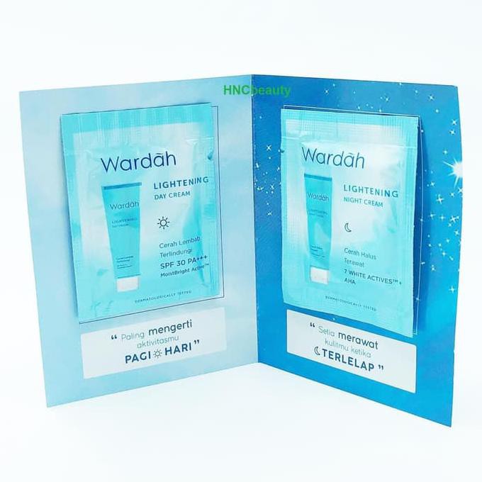 Jual SAMPLE WARDAH Lightening Day & Night Cream SACHET | Shopee Indonesia