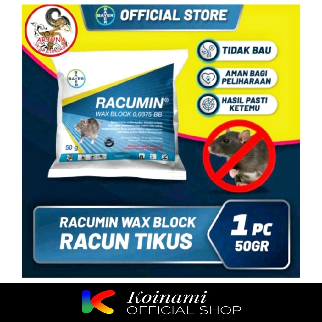 Jual Racumin Blok 50gr - Racun Tikus - Racun Tikus Bayer | Shopee Indonesia