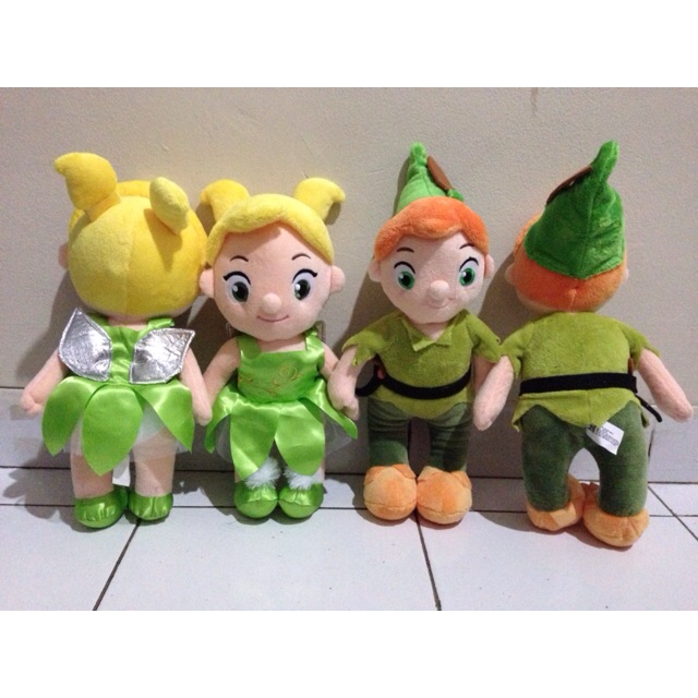 Jual Set 2 Boneka Disney Peterpan Peter Pan dan Tinkerbell Tinker bell ...