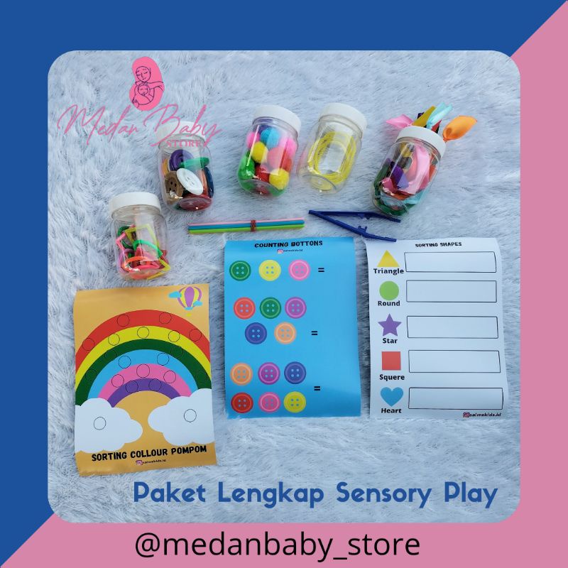 Jual MAINAN MONTESSORI BUSY JAR 8 IN 1 / SENSORY JAR 8 IN 1 / MAINAN ...