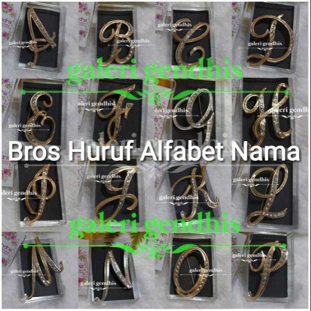 Jual Bros Huruf Inisial Nama - Pesanan An Dewi Maura | Shopee Indonesia