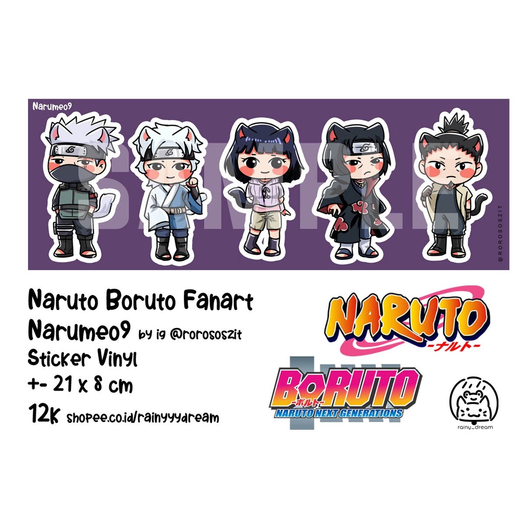 Jual STICKER ANIME BORUTO Naruto the Next Generation Narumeo9 (Naruto ...