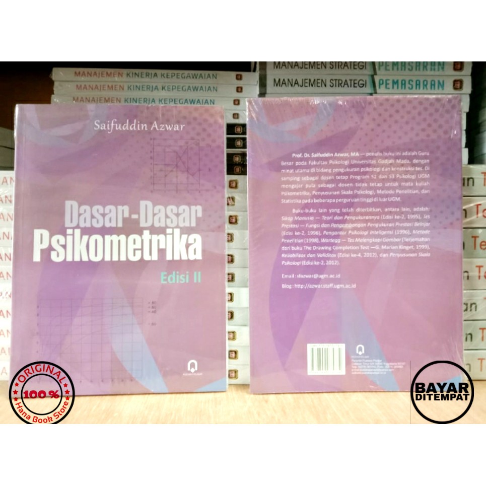 Jual Dasar-Dasar Psikometri (Psikometrika) Edisi 2 - Syaifuddin Azwar ...