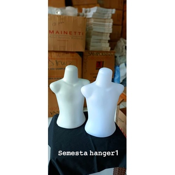 Jual Patung Baju anak warna putih bening & putih butek bahan plastik ...