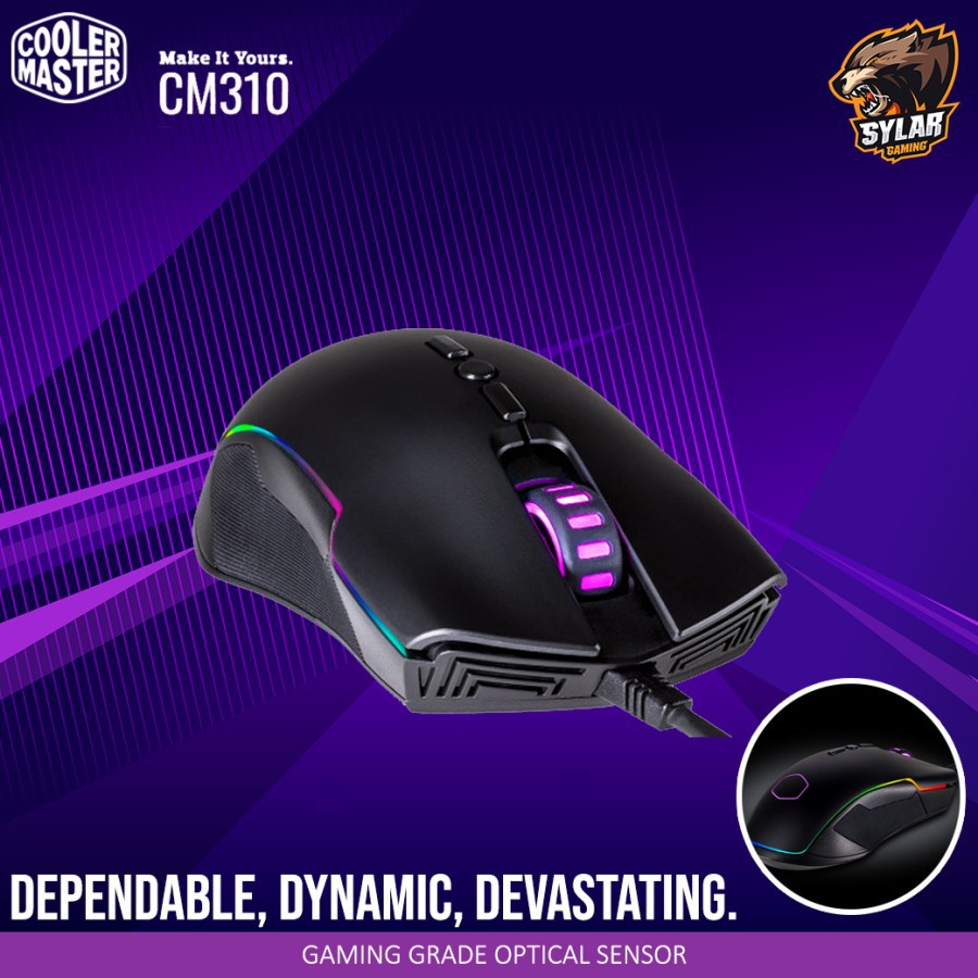 Jual Cooler Master CM310 RGB Gaming Mouse | Shopee Indonesia