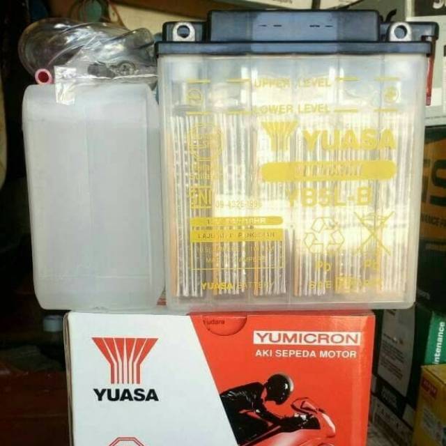 Jual AKI MOTOR BASAH YUASA YB5L-B/YB5LB MIO SPORTY,SUPRA,VEGA,MX,JUPITER,F1 | Shopee Indonesia
