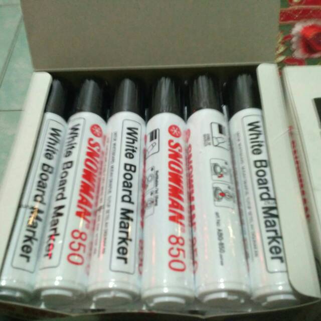 Jual Snowman Spidol Jumbo 850 White Board Marker/Spidol yang bisa ...