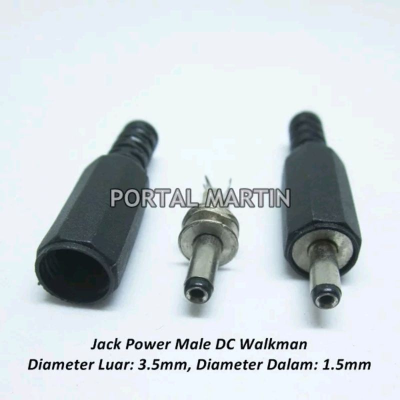 Jual Jack Power DC Male Walkman 3.5mm - Konektor DC | Shopee Indonesia