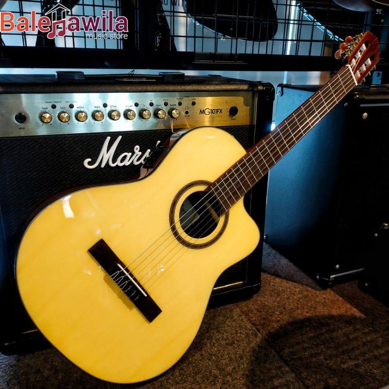 Jual Gitar Nylon Classic Klasik Elektrik CORT AC160CFTL AC160 CFTL AC ...