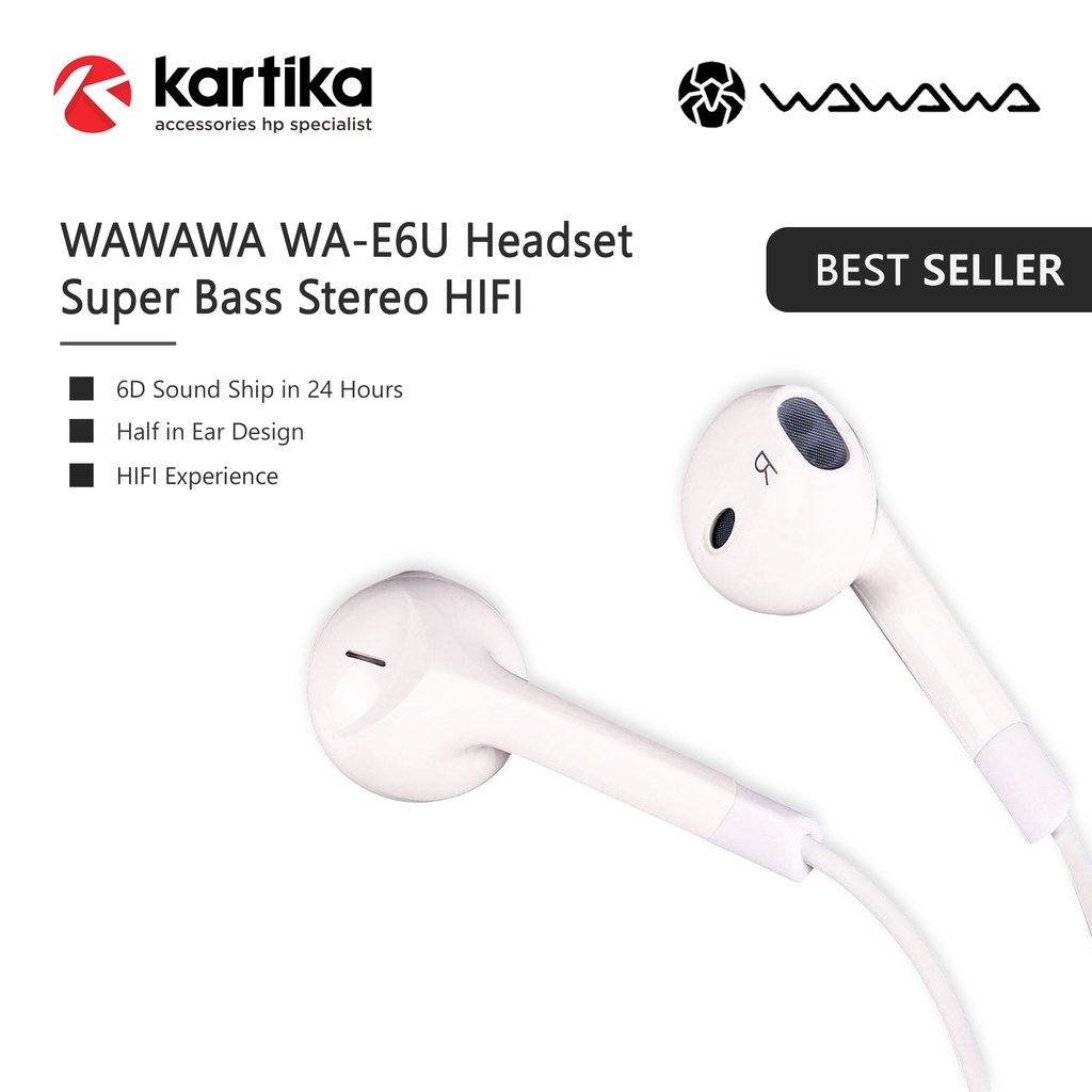Jual WAWAWA WA-E6U Super Bass Stereo Headset with Flat Design and Hi-Fi ...