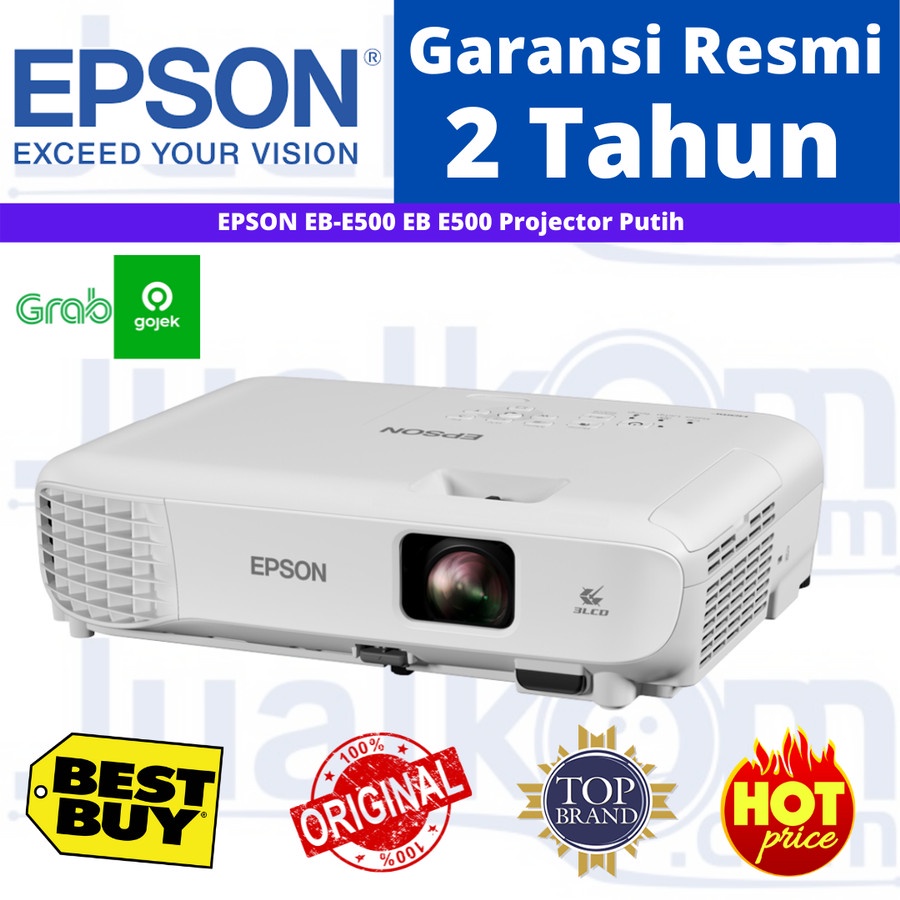 Jual LCD Projector Proyektor Epson EB E500 E 500 Garansi Resmi | Shopee Indonesia