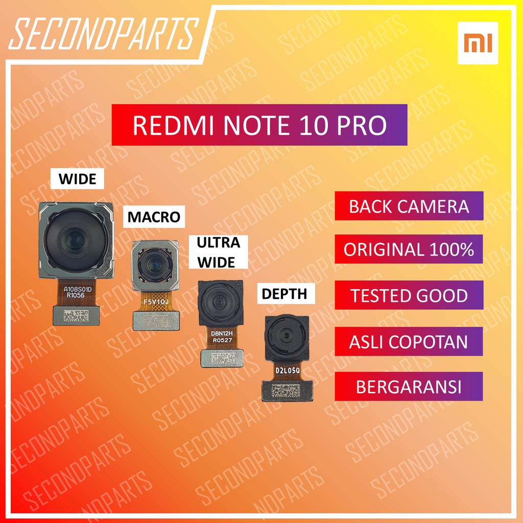 Jual KAMERA BELAKANG XIAOMI REDMI NOTE 10 PRO ORIGINAL COPOTAN | Shopee ...
