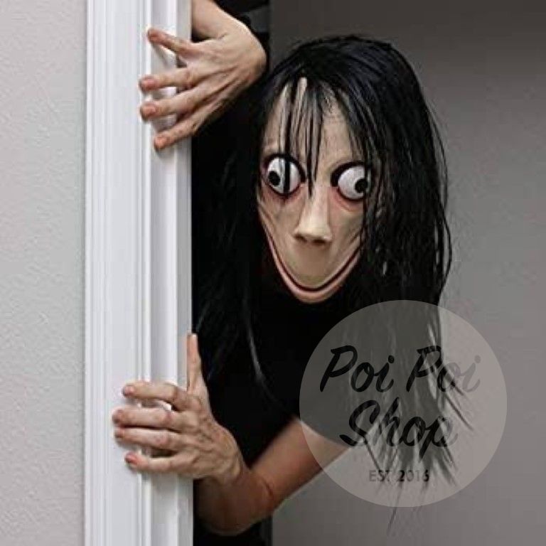 Jual Topeng Momo Halloween Seram Rumah Hantu Jepang Prank Cosplay Mask ...